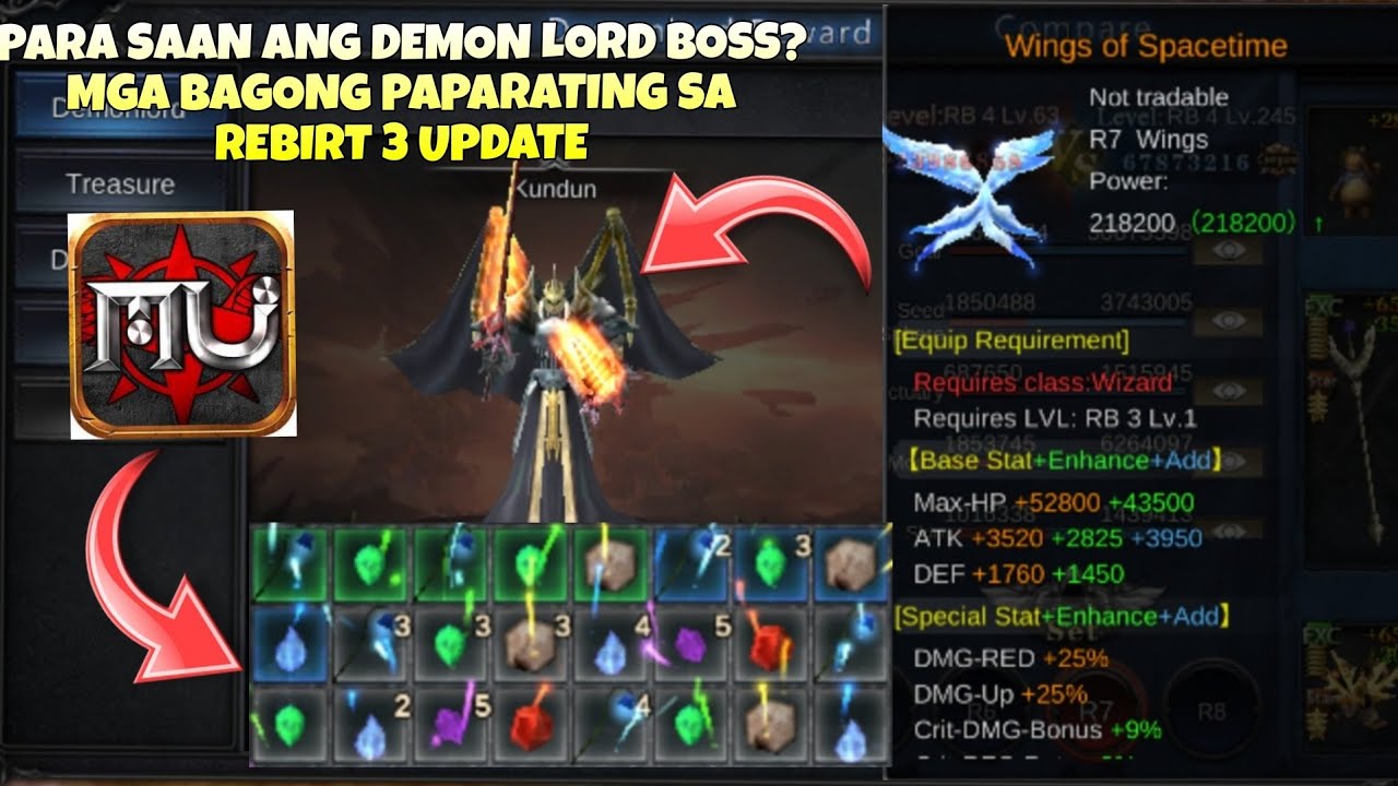 Demon lord Boss at Mga Bagong Event, 4th Wing And New Game Mode Update ...