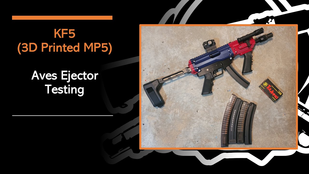 More KF5 Testing - 3D Printed MP5 - YouTube