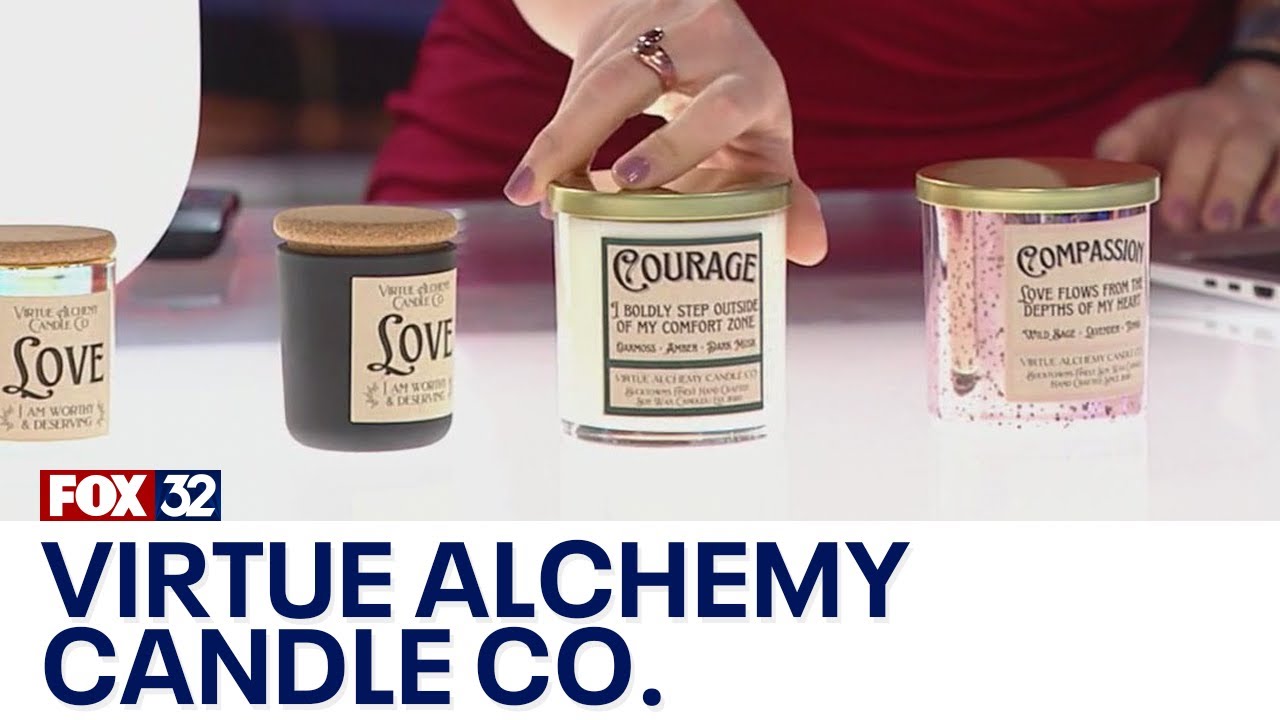 Virtue Alchemy Candle Co. encourages self love, self care - YouTube
