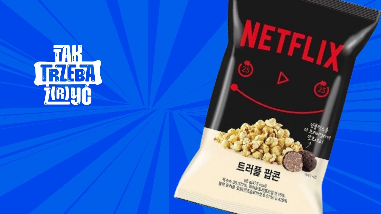 Degustacja Netflix Truffle Popcorn | smakowy popcorn | Przekąski z USA ...