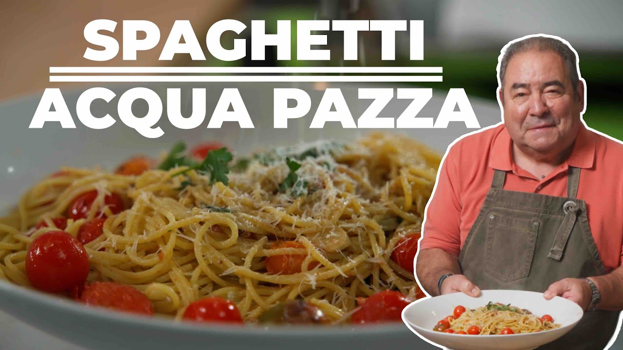 Emeril Lagasse's Classic Spaghetti Acqua Pazza Recipe - YouTube