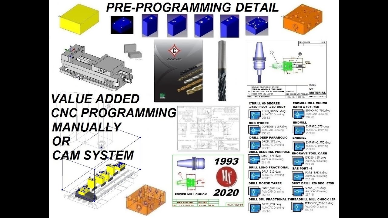 CNC PRE-PROGRAMMING DETAIL - YouTube
