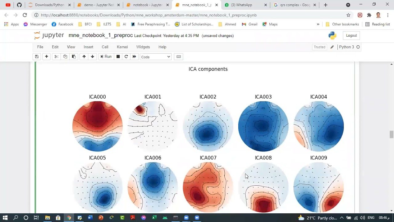 9.MNE Library for reading EEG Signals عربى - YouTube