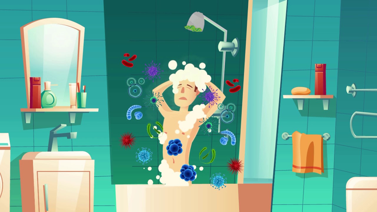 Biofilm Growth on Plastic inside Shower heads - YouTube