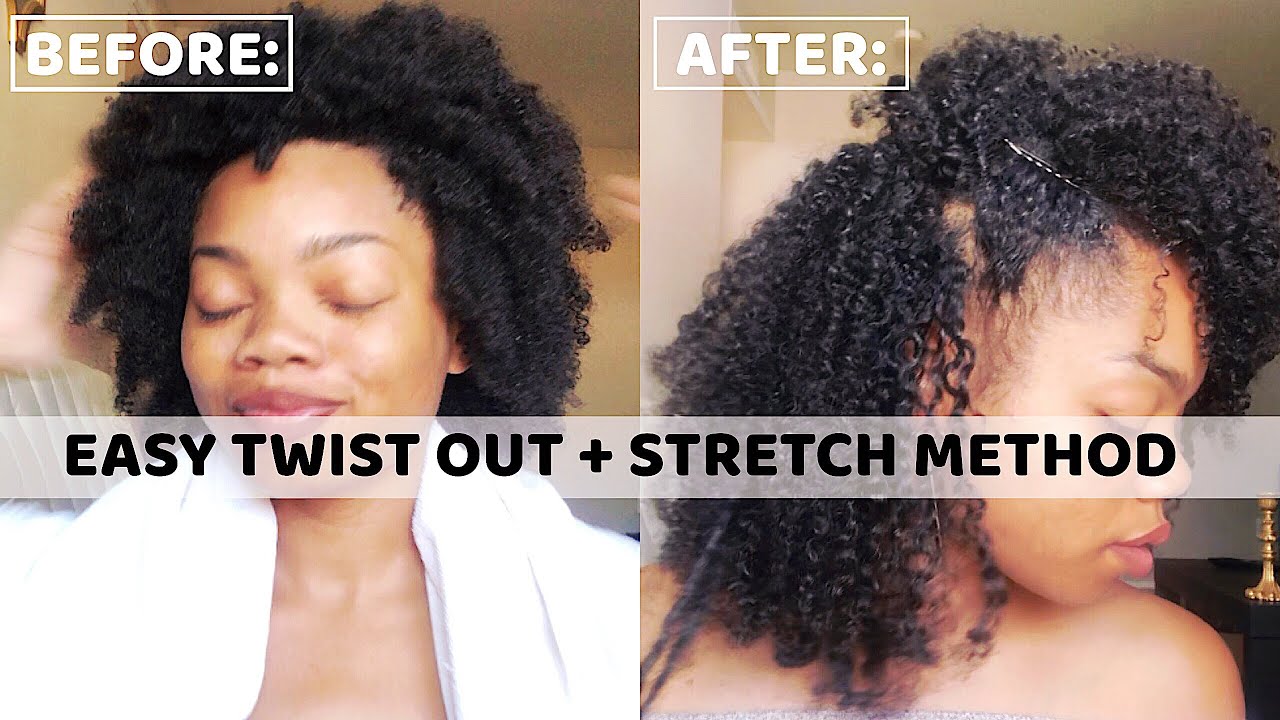 HOW TO: EASY TWIST OUT + MY STRETCH OUT METHOD ON NATURAL HAIR ...