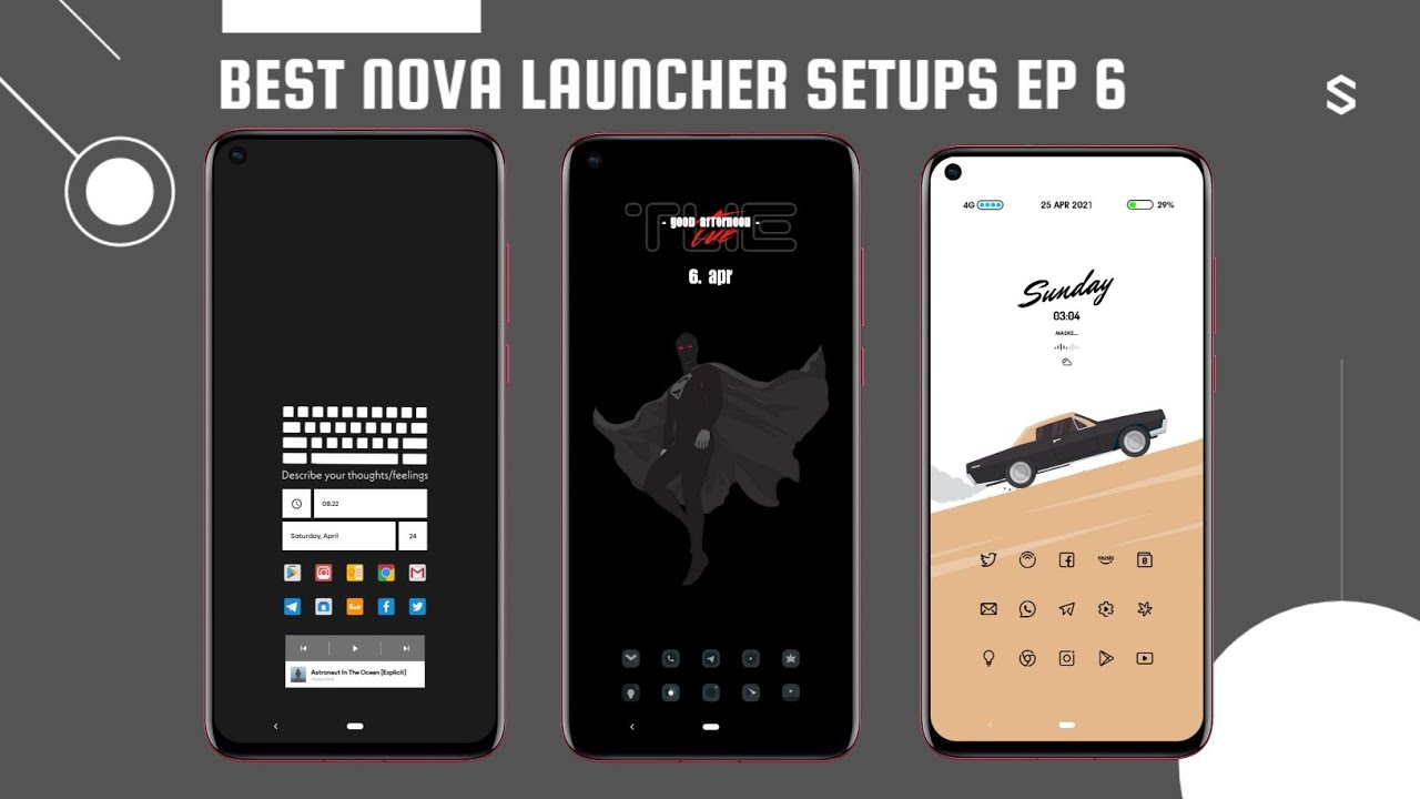 The Best Nova Launcher Setups Ep 6 | Superman | Minimal Android Setup ...