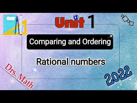 شرح درس comparing and ordering rational numbers / 2022 /prep1 / part1 - YouTube