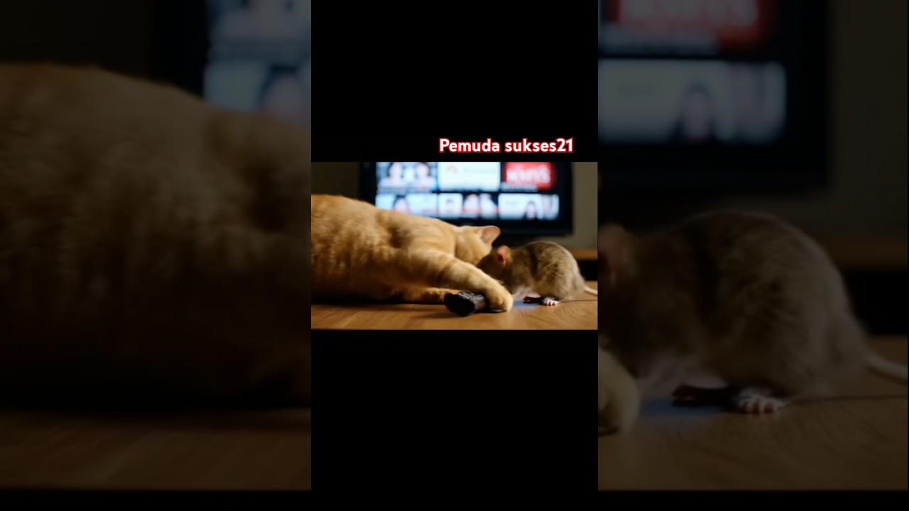 "Perang Dunia Kucing vs Tikus Gara-Gara Remote TV!" - YouTube
