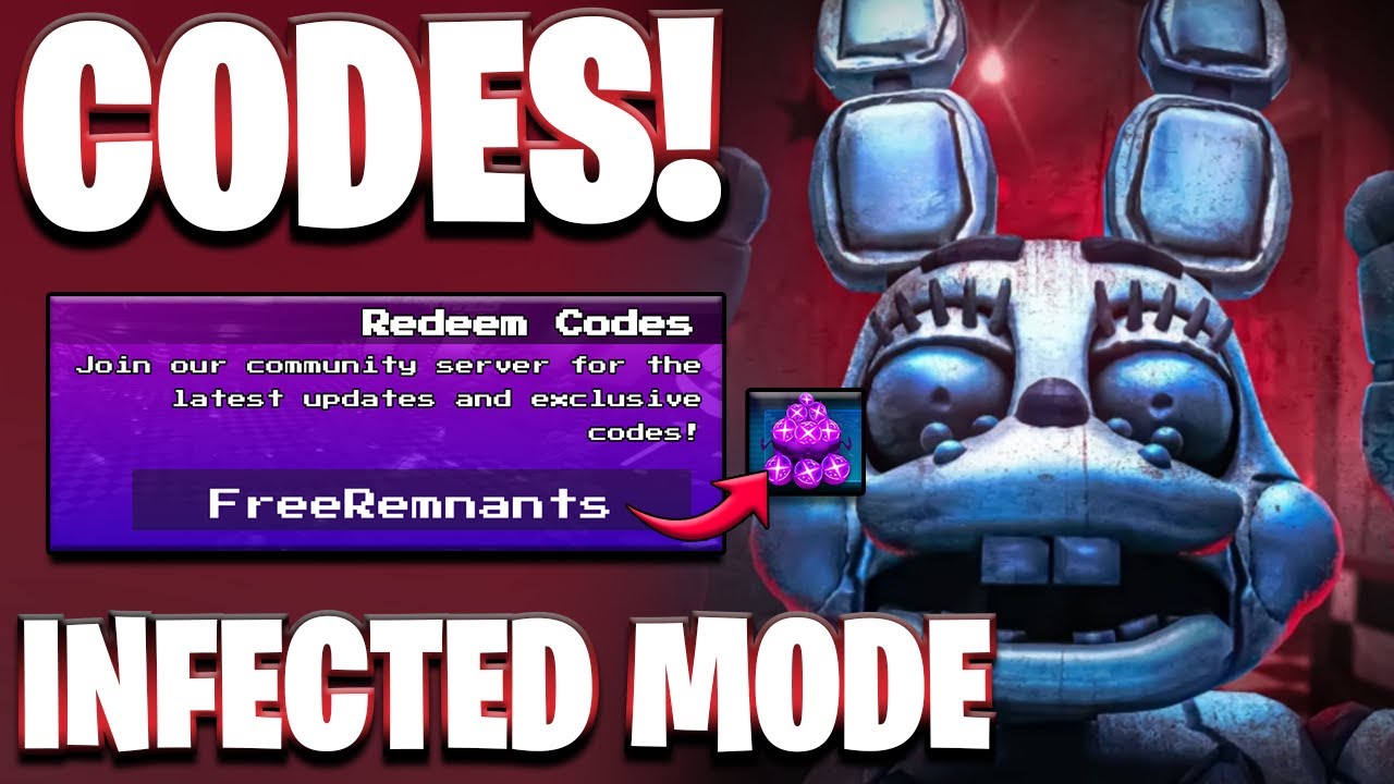*NEW* ALL WORKING INFECTED MODE UPDATE CODES FOR FIVE NIGHTS HUNTED ...