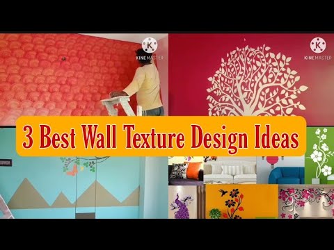 3 Best wall texture design ideas/bedroom wall design #viral#wall design ...