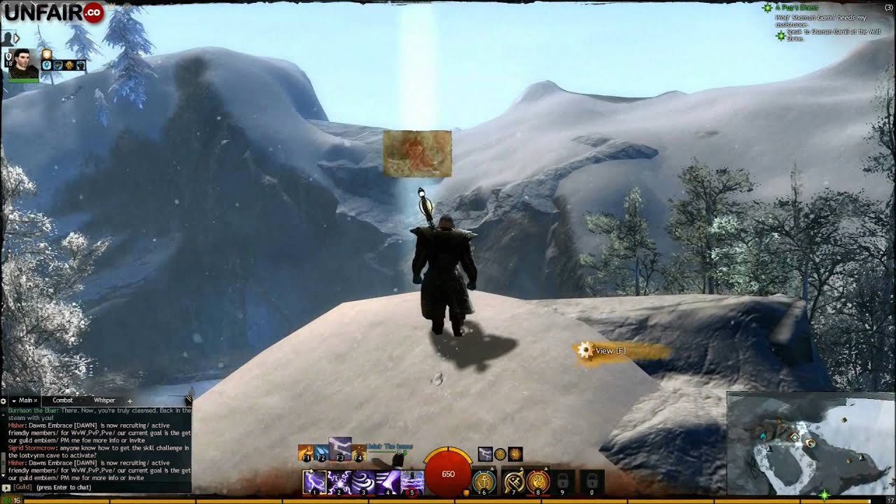 Guild Wars 2: How To - Wayfarer Foothills Vista #6 (The Shadowhorns ...