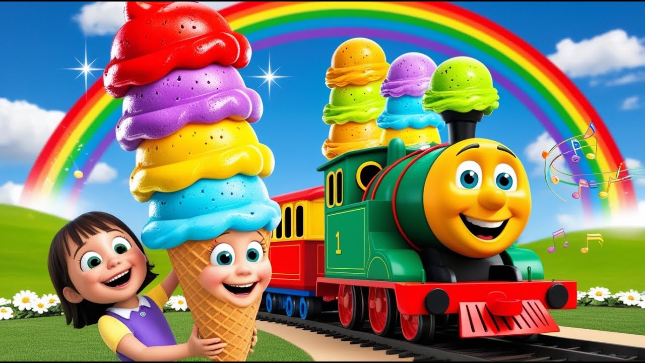 Happy Train Colors Song | Fun Rhyme for Children | @E-NurseryRhymes ...