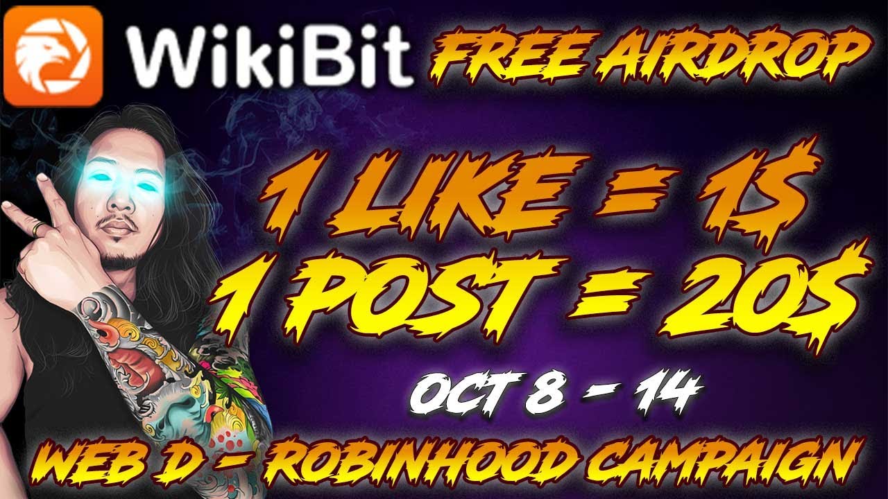 FREE 1-20$ WIKIBIT ROBINHOOD AIRDROP CAMPAIGN | WHAT IS WIKIBIT | IT'S ALL ABOUT CRYPTO - YouTube