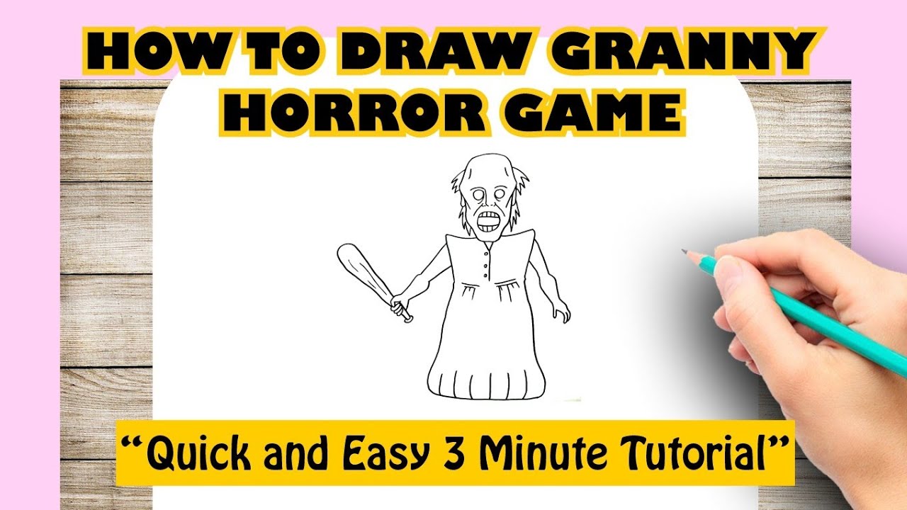 How to Draw GRANNY | Granny Horror Game Drawing Easy - YouTube