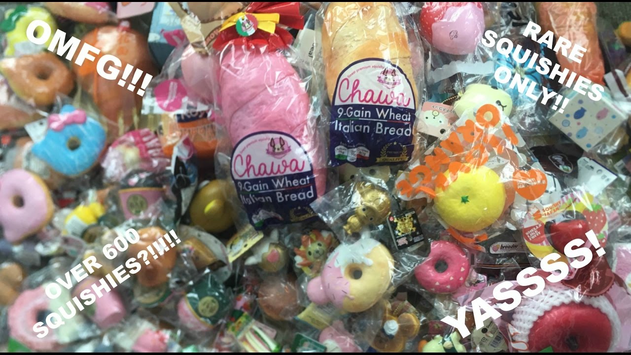 HUGE SQUISHY COLLECTION ~ OVER 600 Squishies?! Part 1 - YouTube