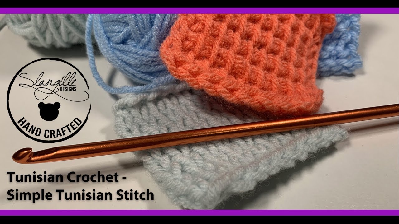 Tunisian Crochet - Tunisian Simple Stitch - YouTube