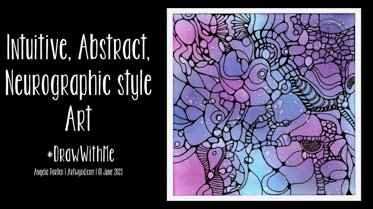 Intuitive Abstract Neurographic Style Art | Draw With Me - YouTube