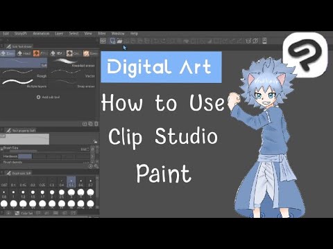 How to Use CLIP STUDIO PAINT - Basic Digital Art Tutorial for BEGINNERS ...