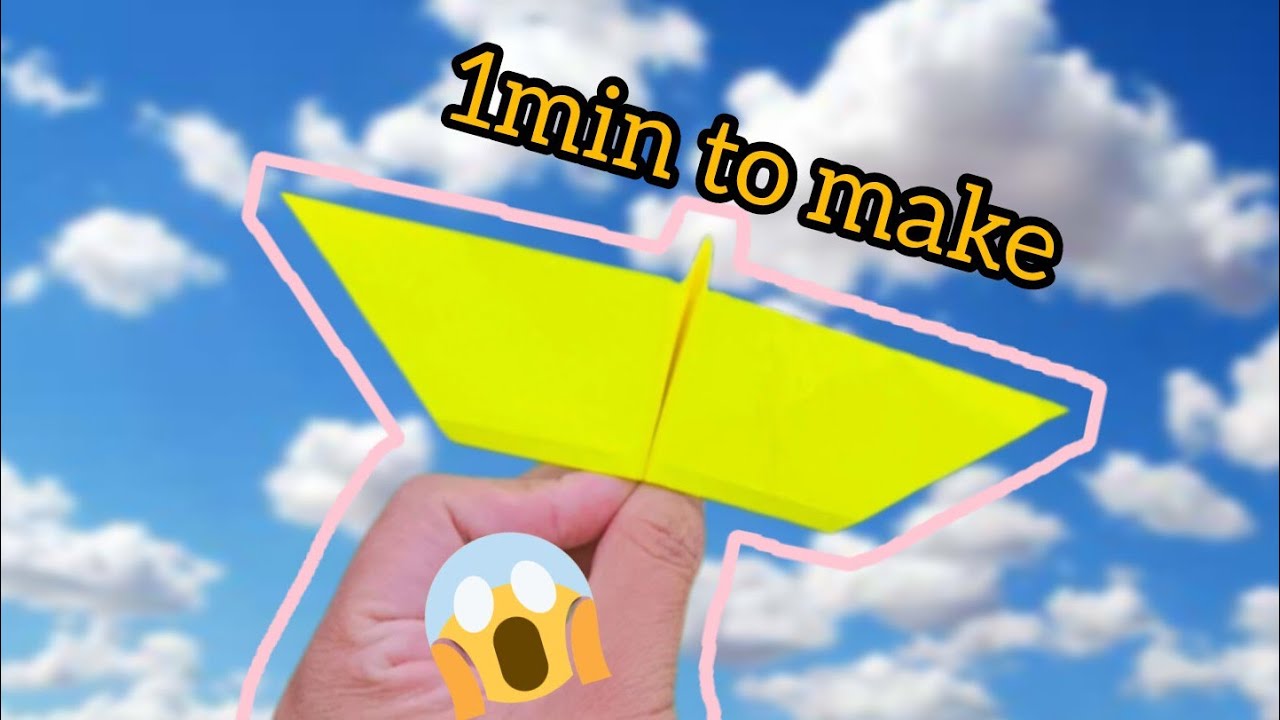 How to make flapping paper plane easy without scissors and glue |# ...