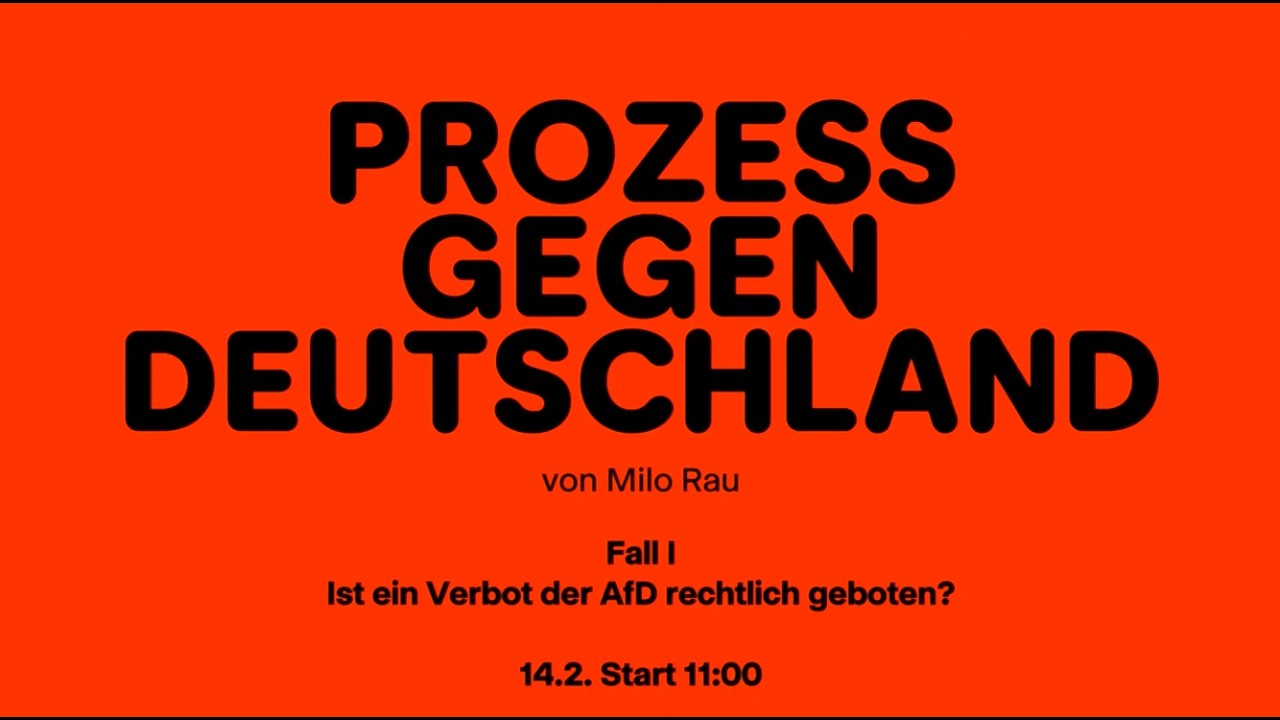 Prozess gegen Deutschland Fall 1; Muss die AfD verboten werden ...