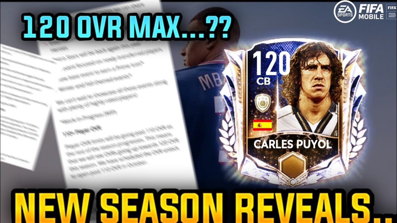 NEW SEASON REVEALS | 120 OVR MAX OVR IN FIFA MOBILE ? | FREE PRIME ICON ...