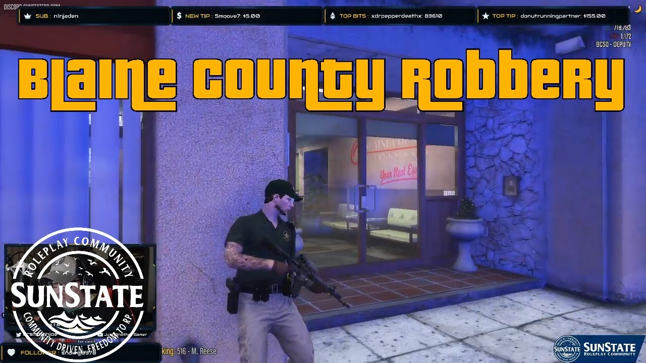 GTA 5 RP | SRP | Blaine County Savings Robbery - YouTube