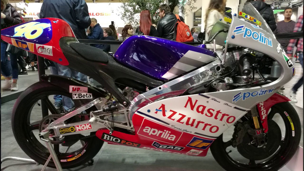 Valentino Rossi -- Aprilia RSW GP 125 1997 AMARCORD - YouTube