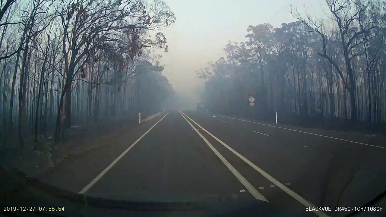 Driving Bells Line of road east to west after fires December 28 2019 ...