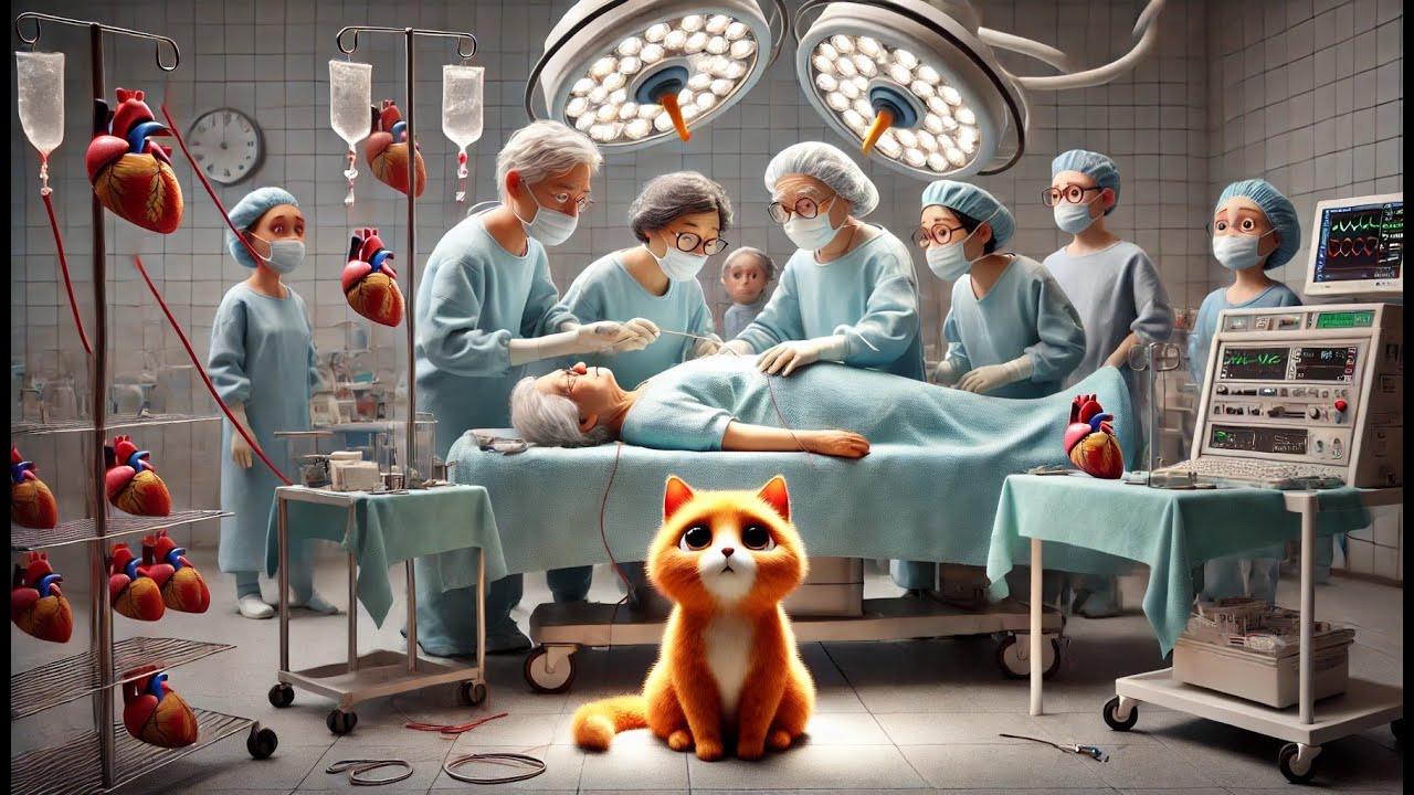 Cute cat Save granny life 😺#catmemes #aicat #funnycats #poorcats # ...