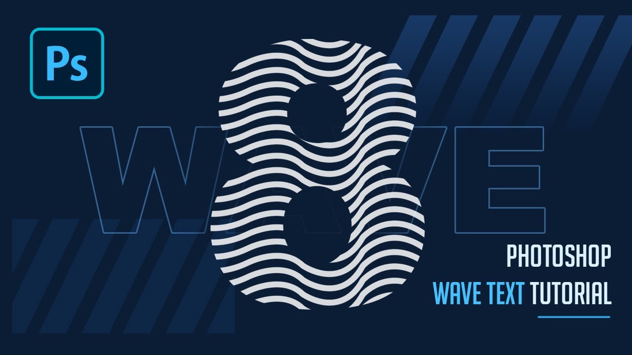 How to create wave text in photoshop - Easy Tutorial - YouTube