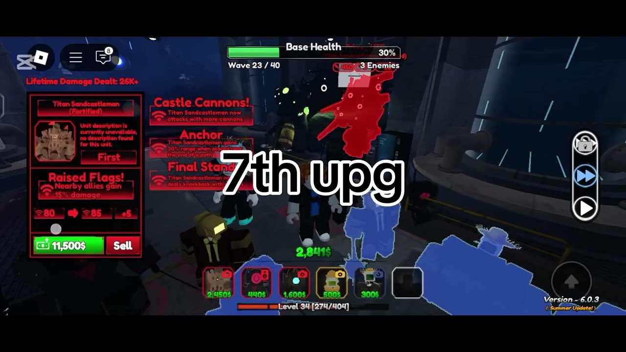 Showcasing titan sand evo in titan tower defence #roblox # ...