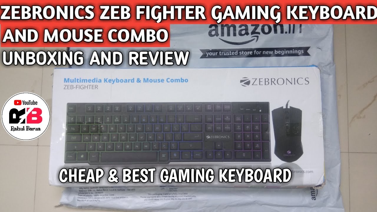Zebronics Gaming Keyboard & Mouse Combo I Unboxing & Review I Zebronics ...