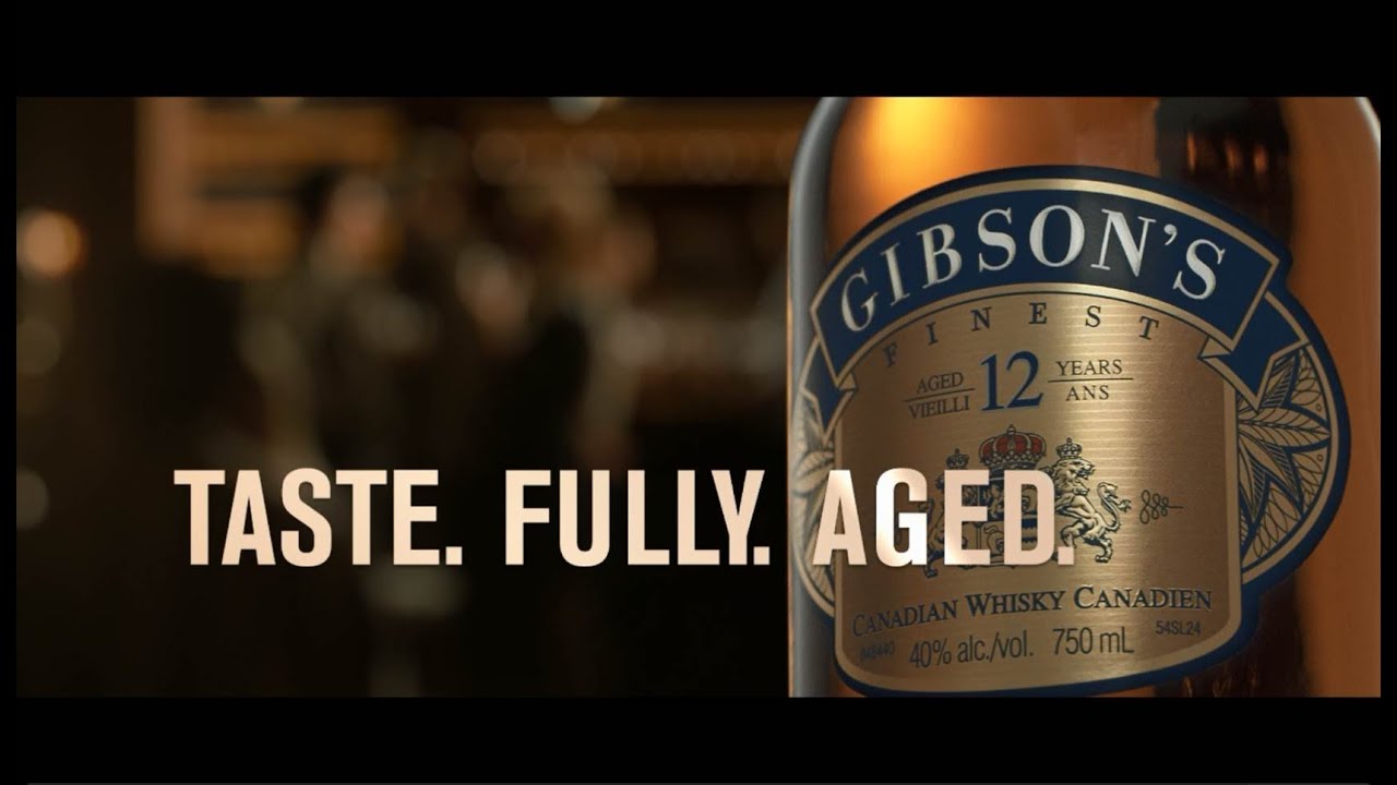 Gibson's Finest® 12 Year Old "Tastefully Dressed" - Old Bottle - YouTube
