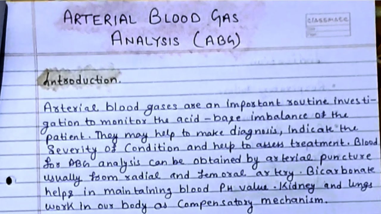 Assignment On Arterial Blood Gas Analysis ( ABG ) PPT #nursing - YouTube
