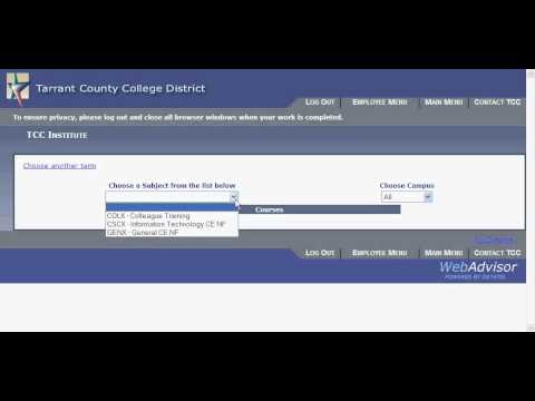 How to enroll in TCC employee classes - YouTube