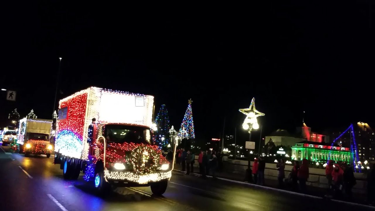 Christmas Truck Light Convoy! - YouTube