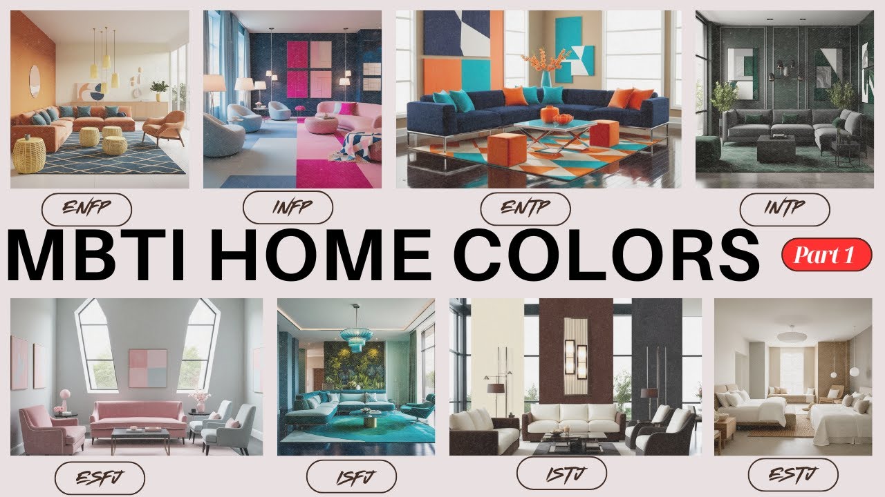 MBTI Home Colors | Part 1 | Home design by Color Psychology & MBTI ...