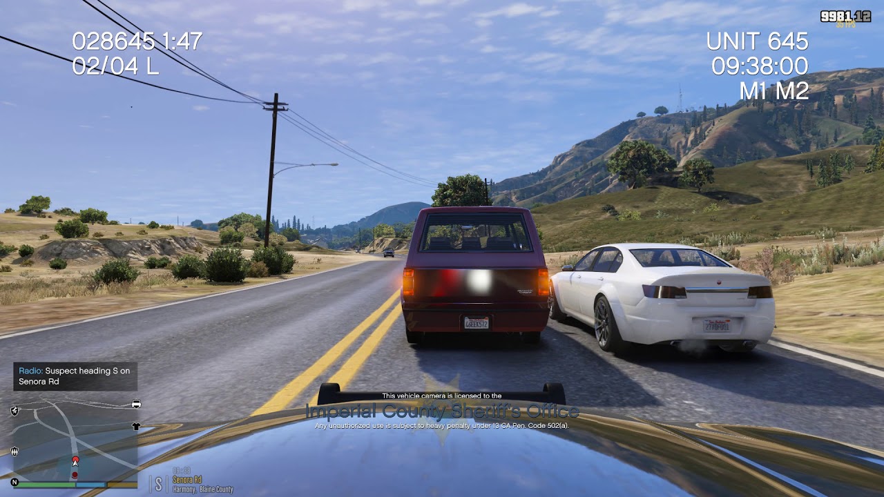 GTA V Police Mod! Dash cam Pursuit - YouTube