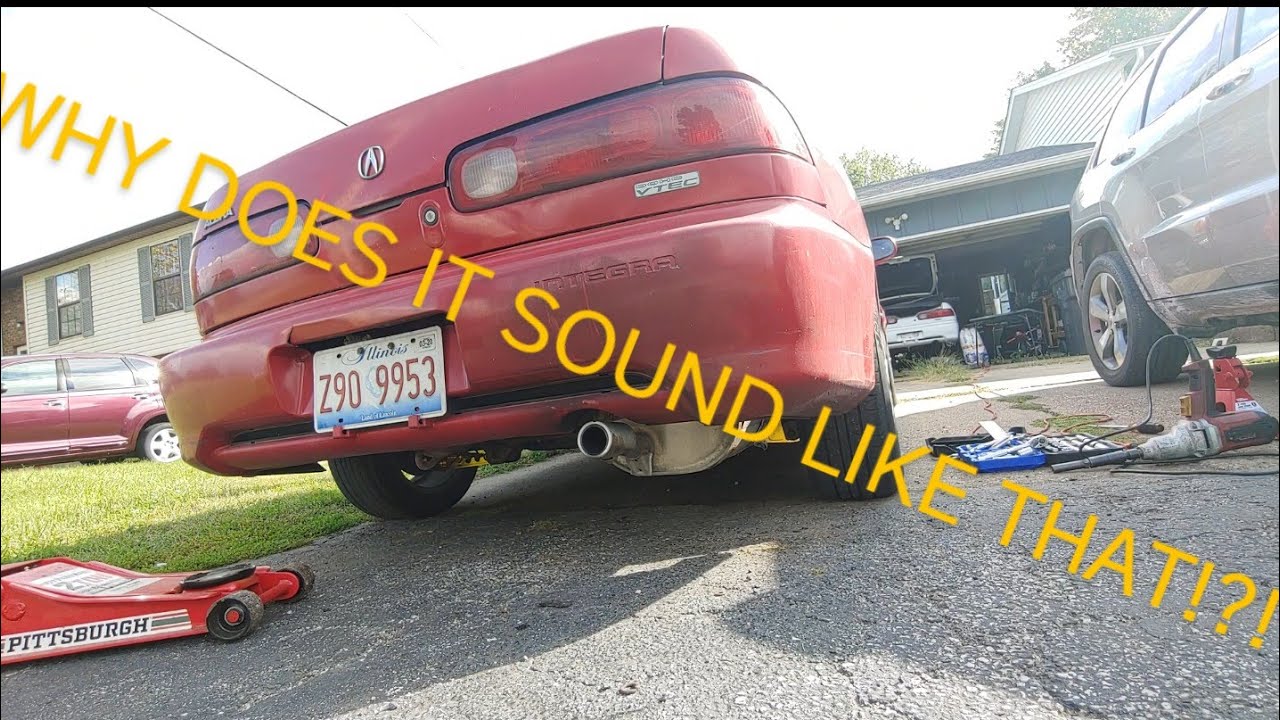 Integra GSR Restore Part 2: Exhaust - YouTube