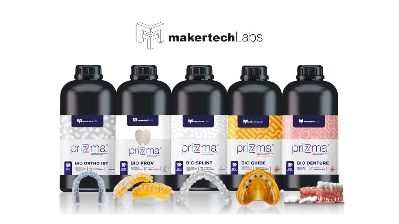 Resinas para Impressão 3D Odontologia Biocompatíveis PriZma - Makertech ...