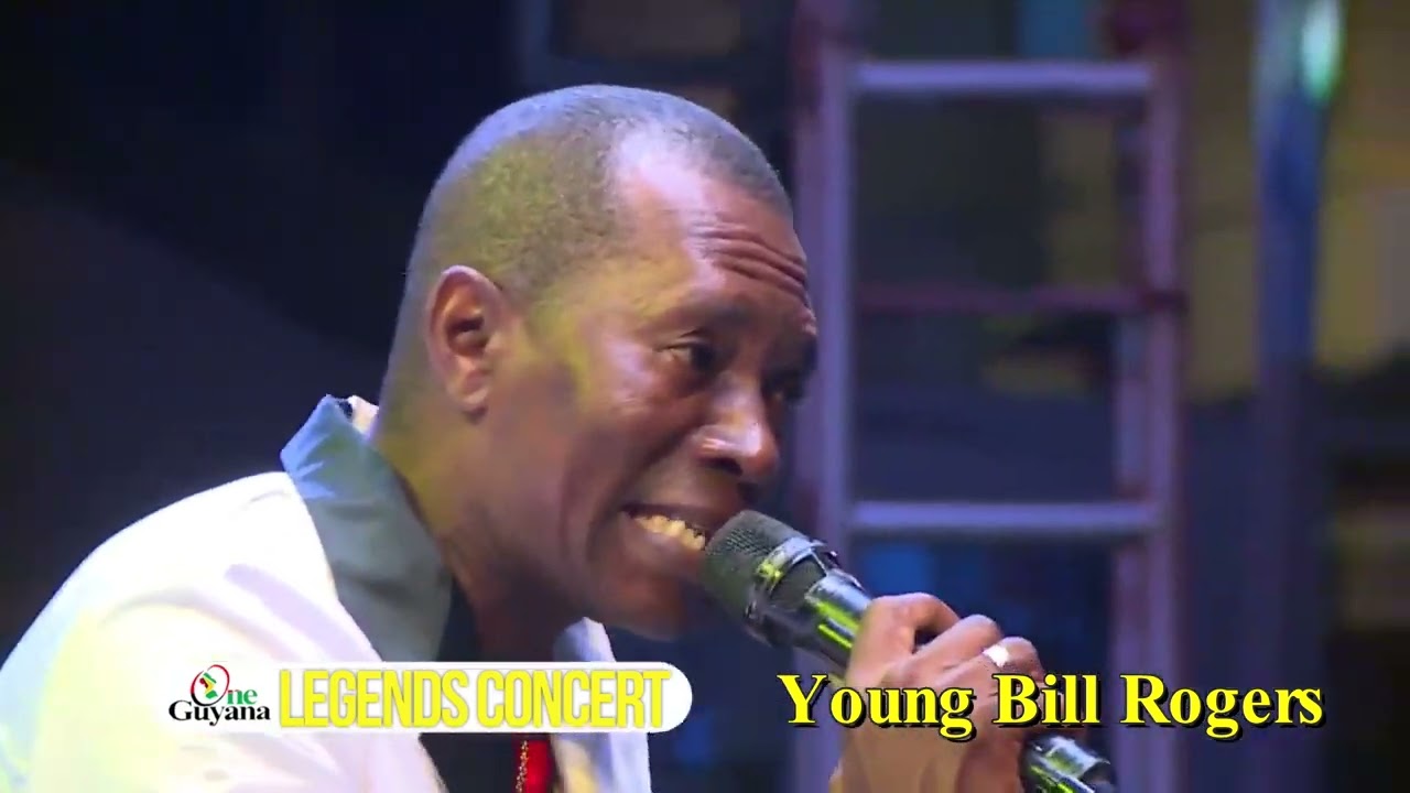 YOUNG BILL ROGERS AT THE ONE GUYANA LEGENDS CONCERT 2022 - YouTube