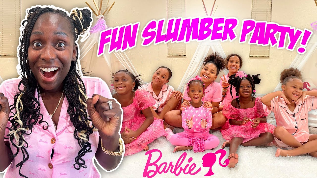Our EPIC BARBIE SLUMBER PARTY! - YouTube