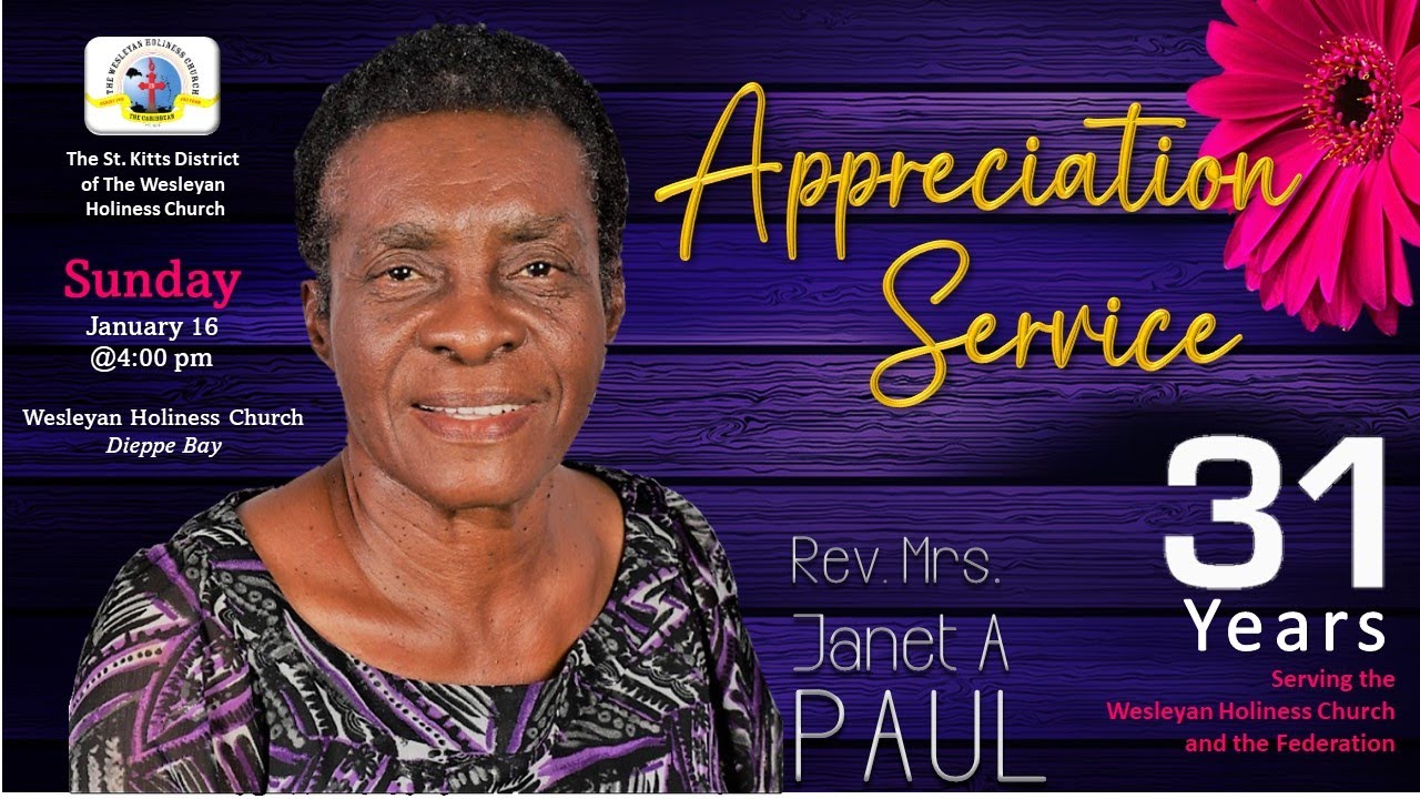 Rev. Janet Paul's Appreciation Service 16..01.2022 - YouTube