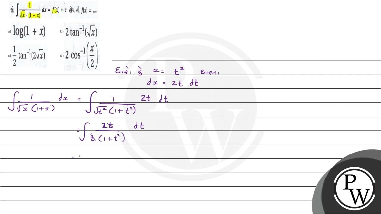 int-frac-1-sqrt-x-cdot-1-x-d-x-f-x-c-f-x