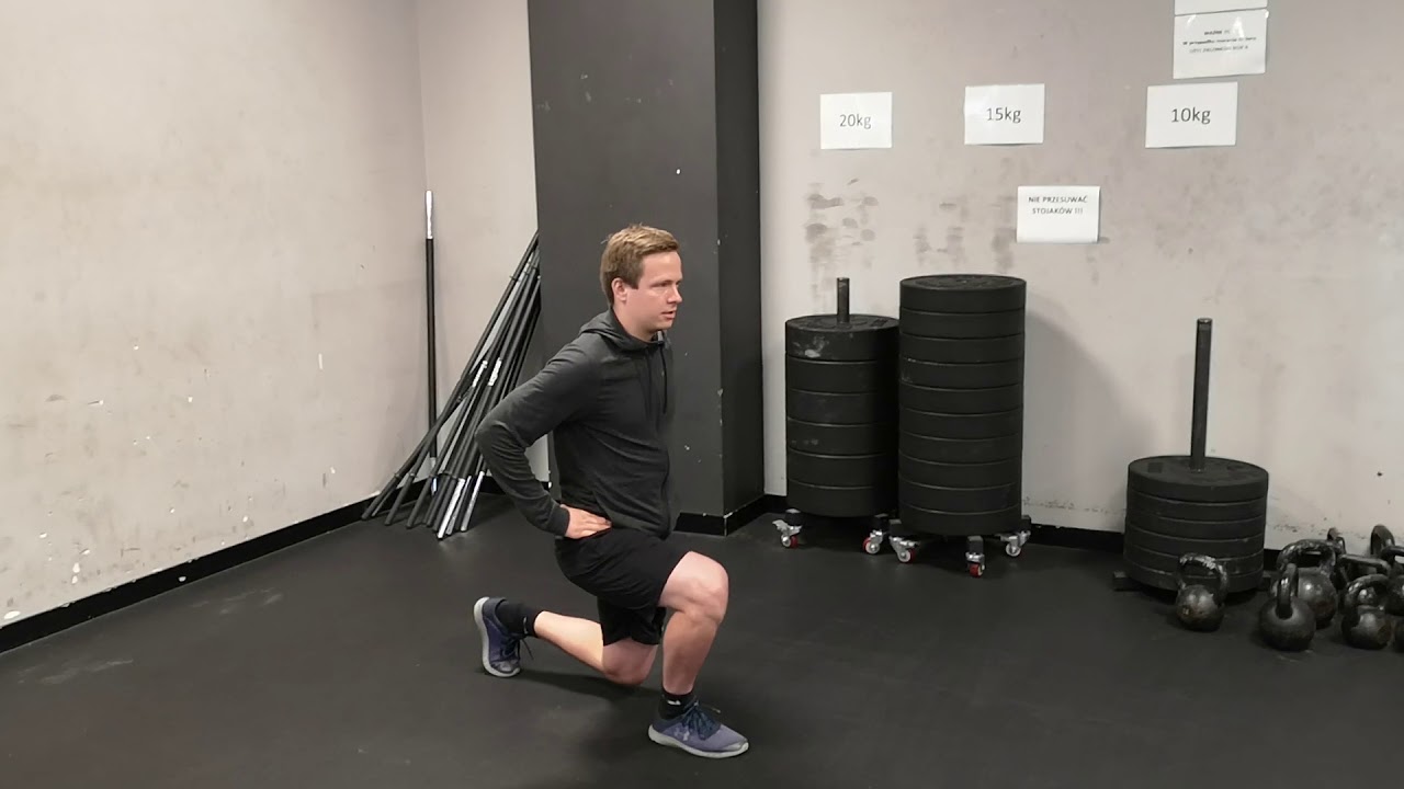 Split squat bw - YouTube