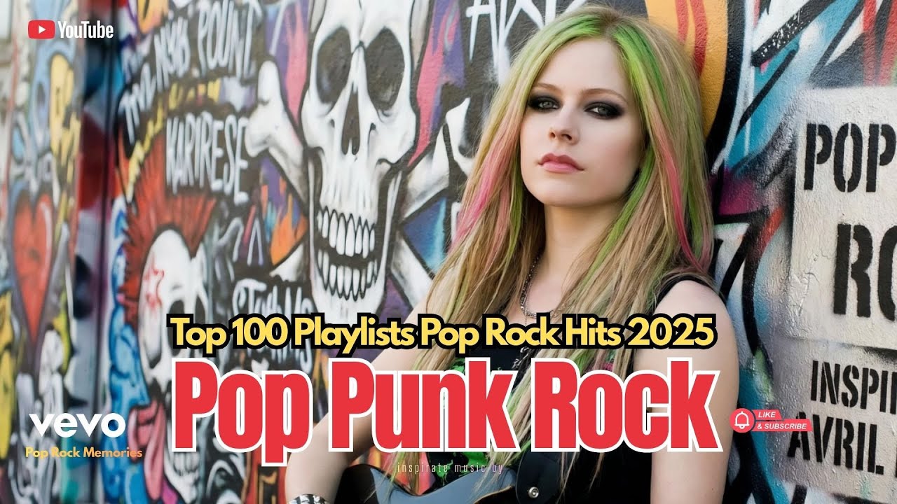 Pop Punk & Pop Rock Hits 🎸 Inspired by Avril Lavigne Style - YouTube