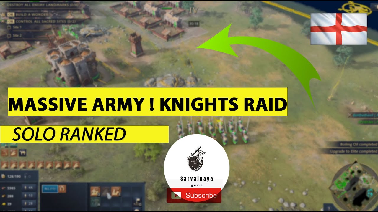 Age of Empires 4 - English Landmark Showdown | Solo Ranked ...