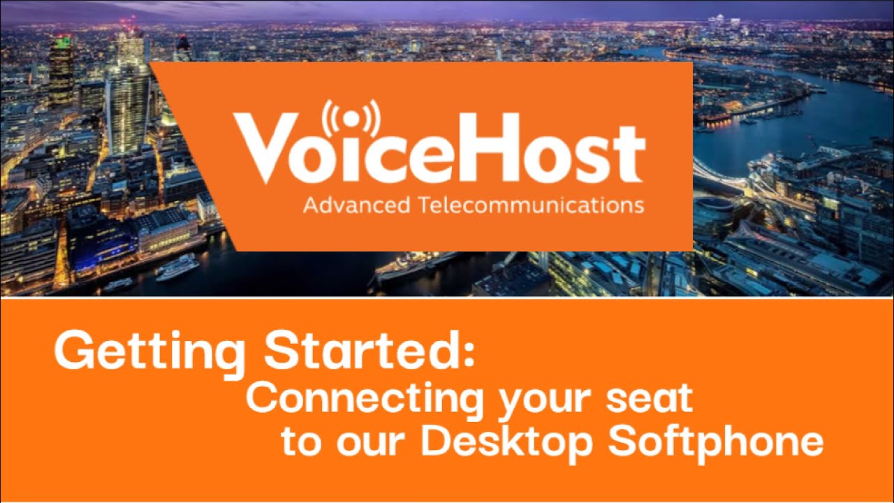 Connecting your hosted seat to the VoiceHost Desktop Softphone - YouTube