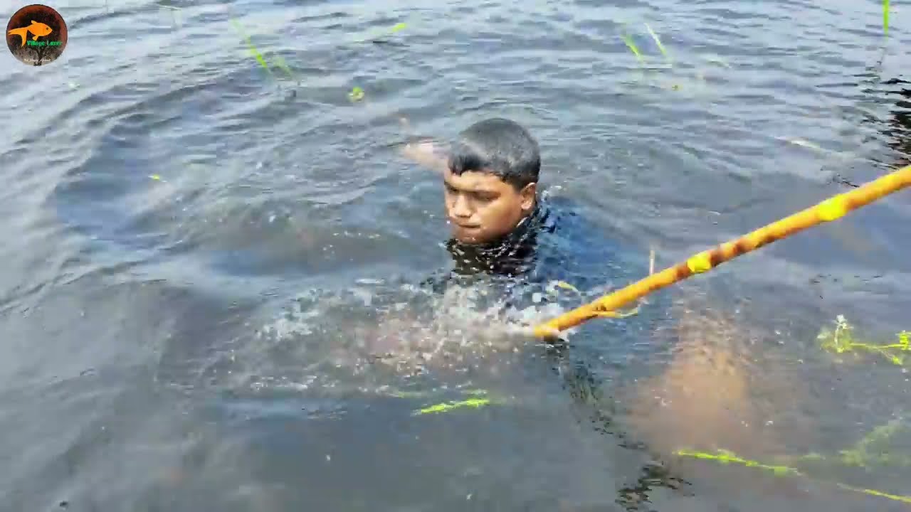 Village Unique & Best Crossbow Fishing From Small Boat 💖Professional ...