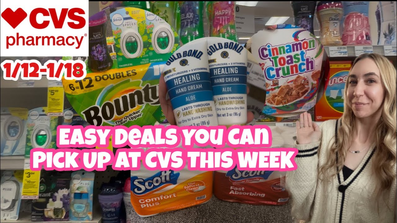 CVS HAUL 1/12-1/18 EASY DEALS YOU CAN PICK UP THIS WEEK - YouTube